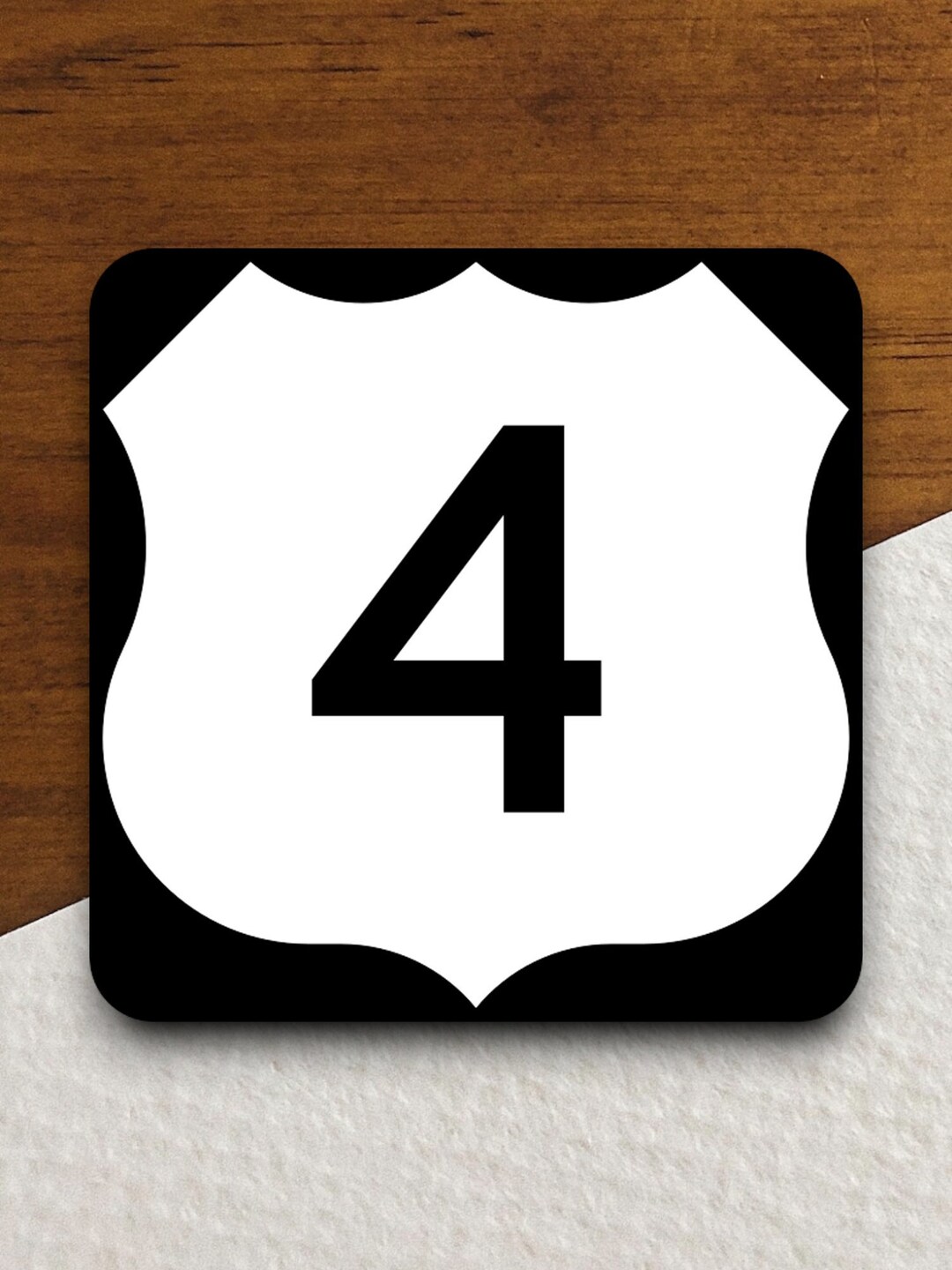 United States Route 4 Road Sign Sticker, Road Trip Sticker, Highway ...