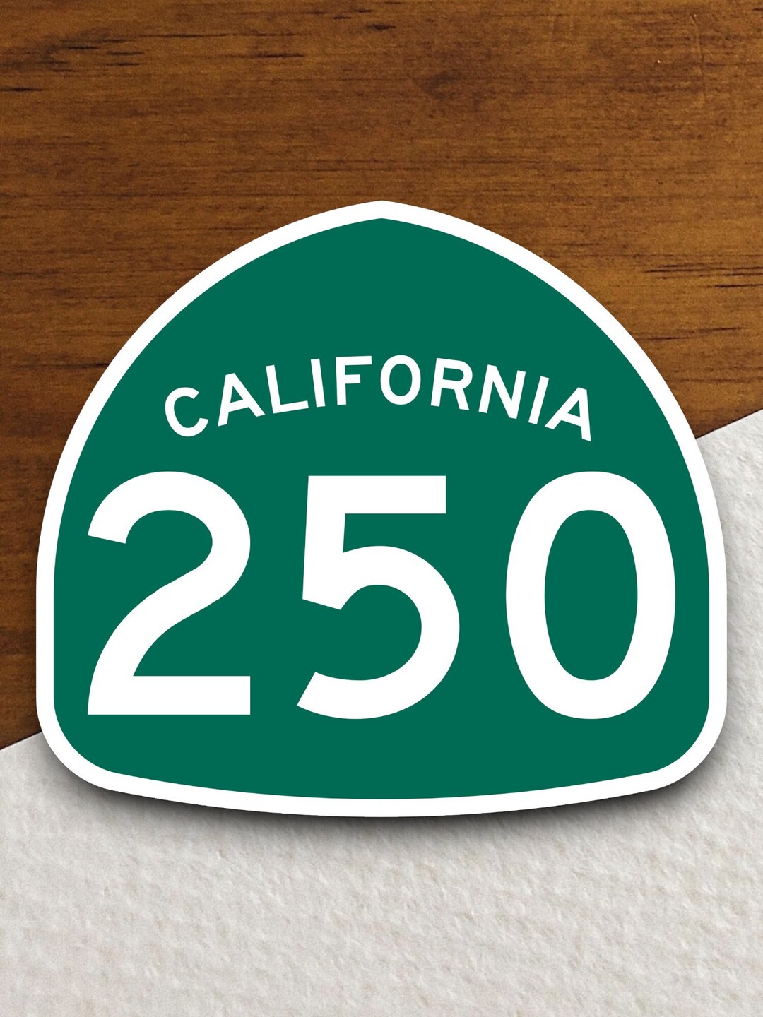 California State Route 250 Road Sign Sticker, Road Trip Sticker ...