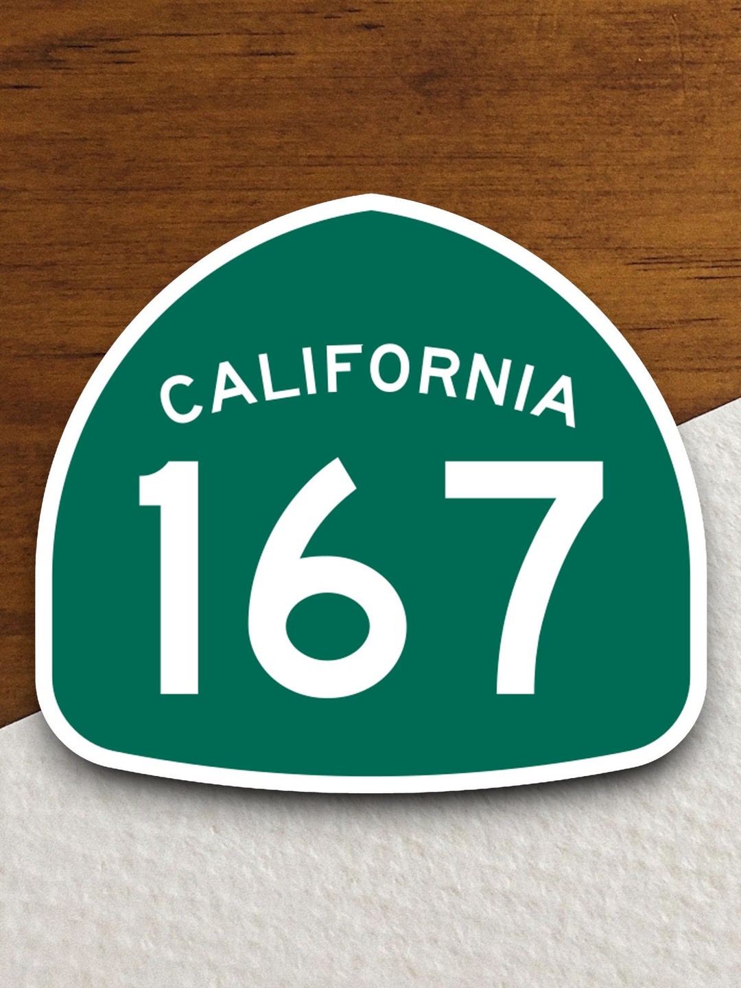 California State Route 167 Road Sign Sticker, Road Trip Sticker ...