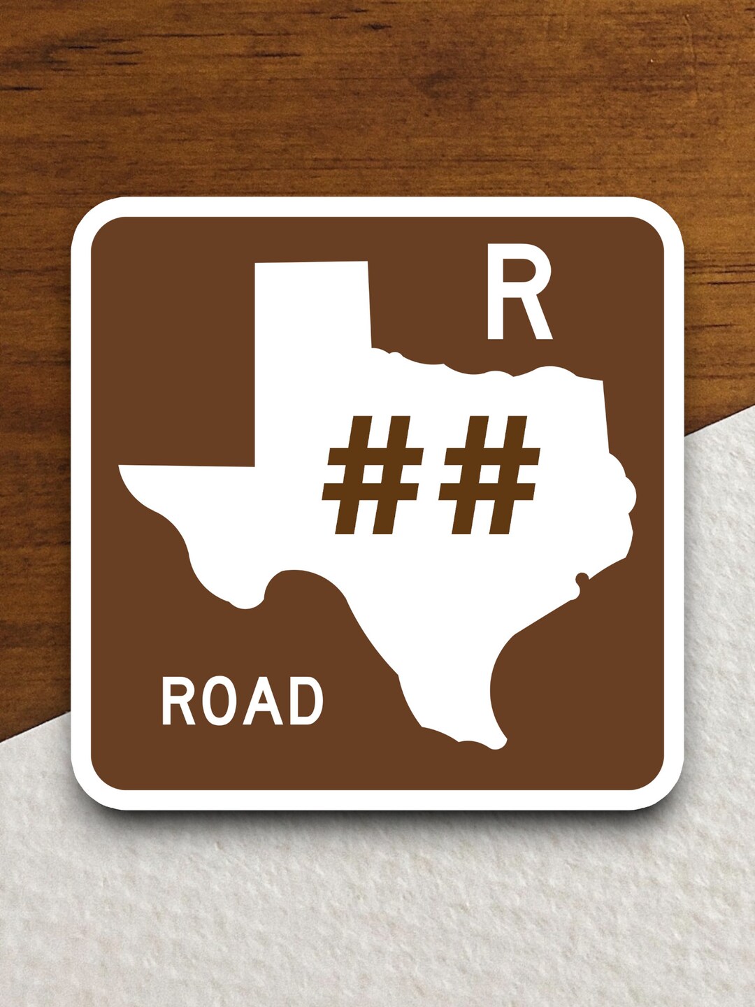 Custom Texas Recreational Road Sticker, Road Trip Sticker, Highway Sign ...