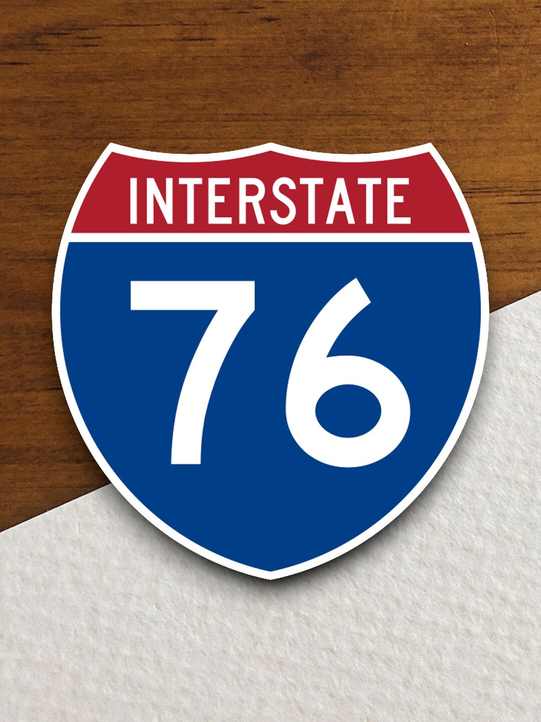 Interstate Route 76 Sticker, Interstate Highway Sign Expressway ...