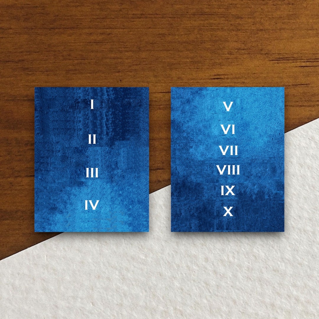 Ten Commandment Sapphire Sticker, Religious Sticker, Faith Sticker ...