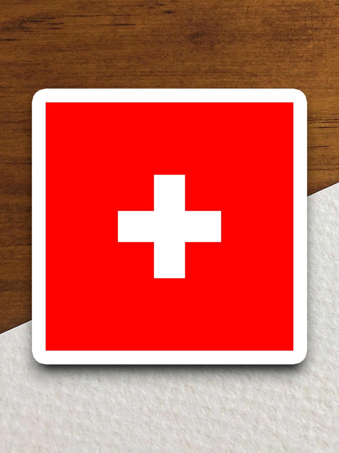 Switzerland Country Flag Sticker, International Country Sticker ...