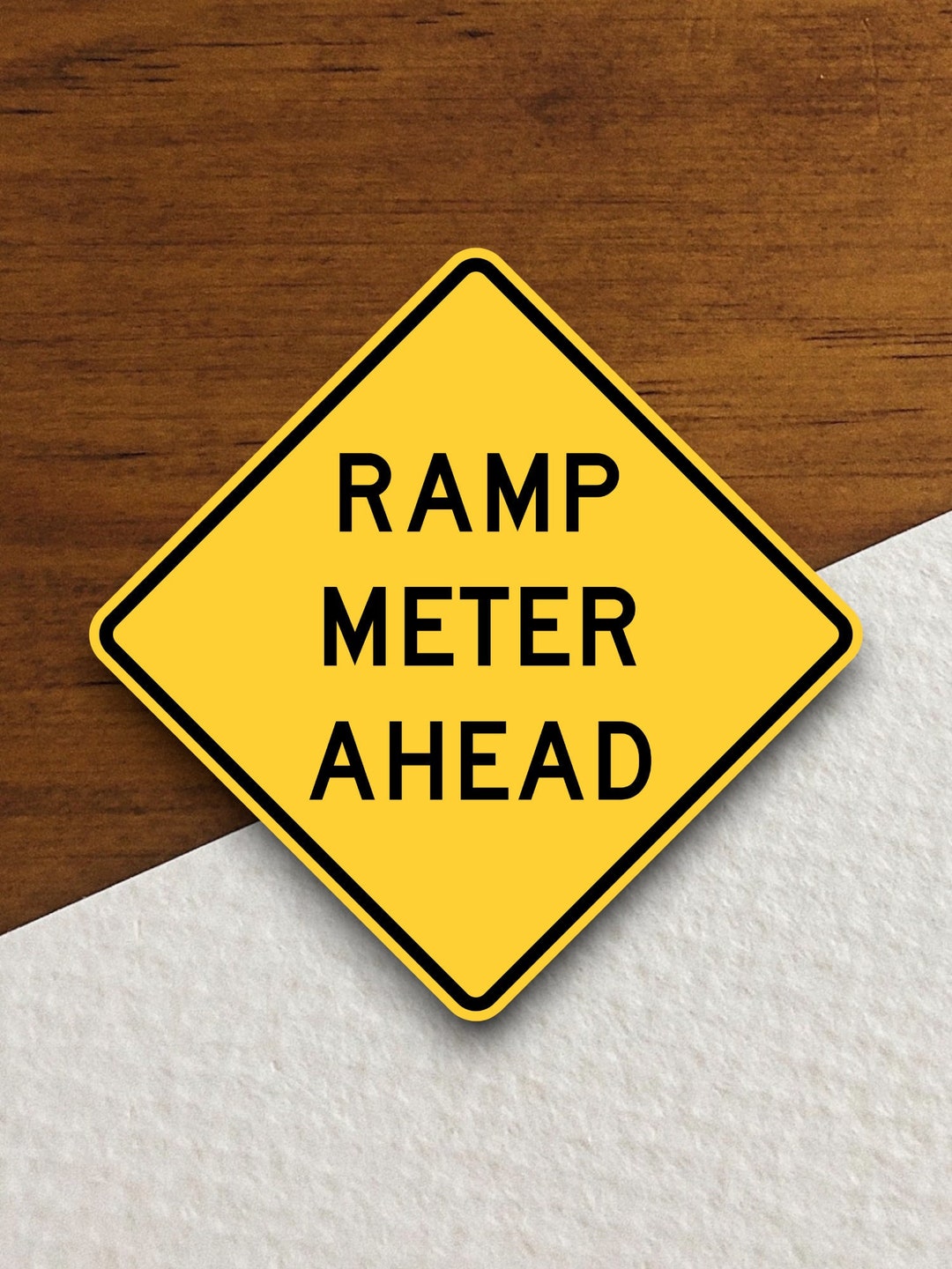 Ramp Meter Ahead Road Sign Stickers, Traffic Sticker, Road Sign ...