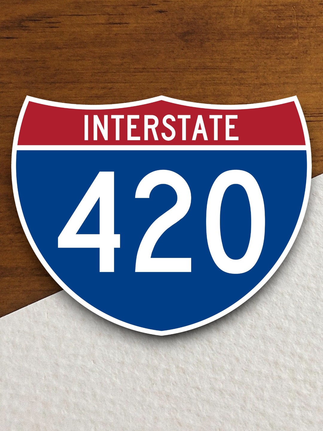 Interstate Route 420 Sticker, Interstate Highway Sign Expressway ...