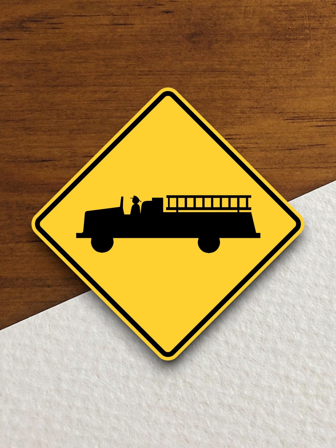 Emergency Vehicle Road Sign Stickers, Traffic Sticker, Road Sign ...
