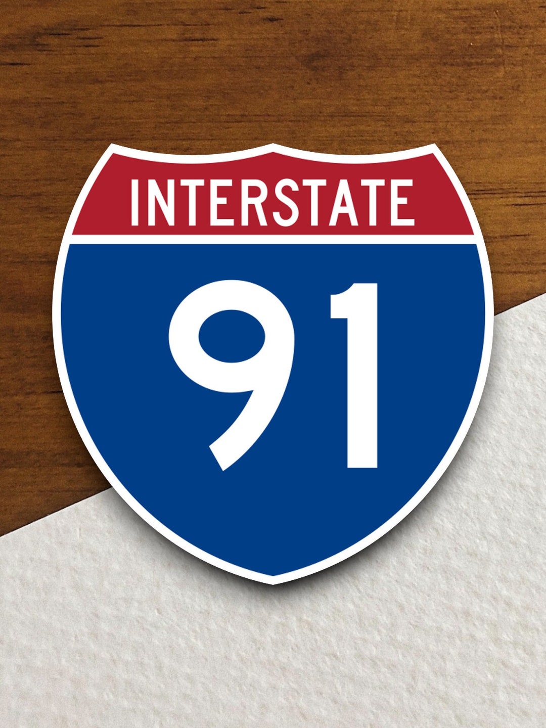 Interstate Route 91 Sticker, Interstate Highway Sign Expressway ...