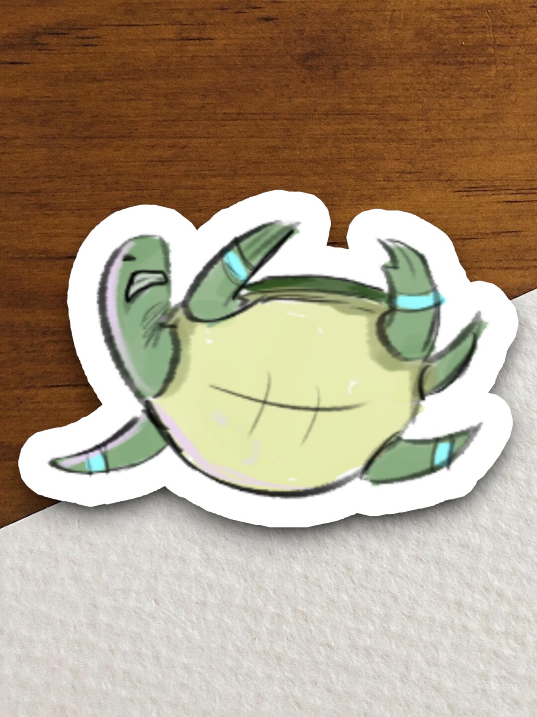 Sea Turtle Sticker, Funny Animal Sticker for Laptop, Water Bottle ...