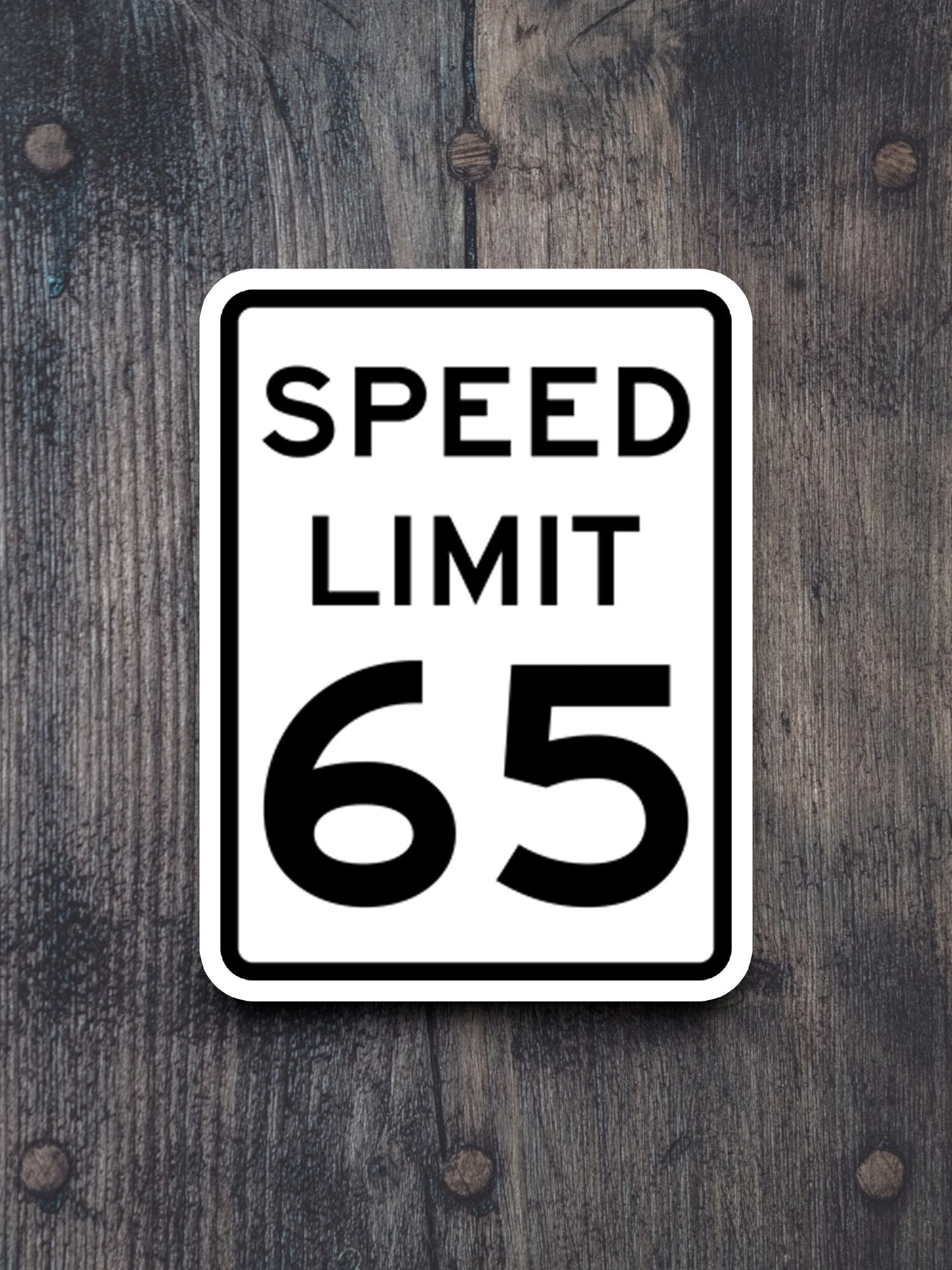 65 MPH Speed Limit Sticker: Road Sign Travel Souvenir - Etsy