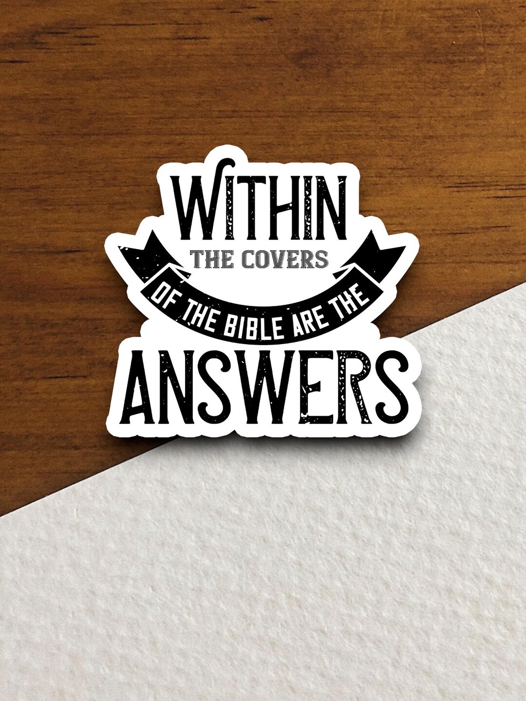 Within the Covers of the Bible Are Sticker, Religious Sticker, Faith ...