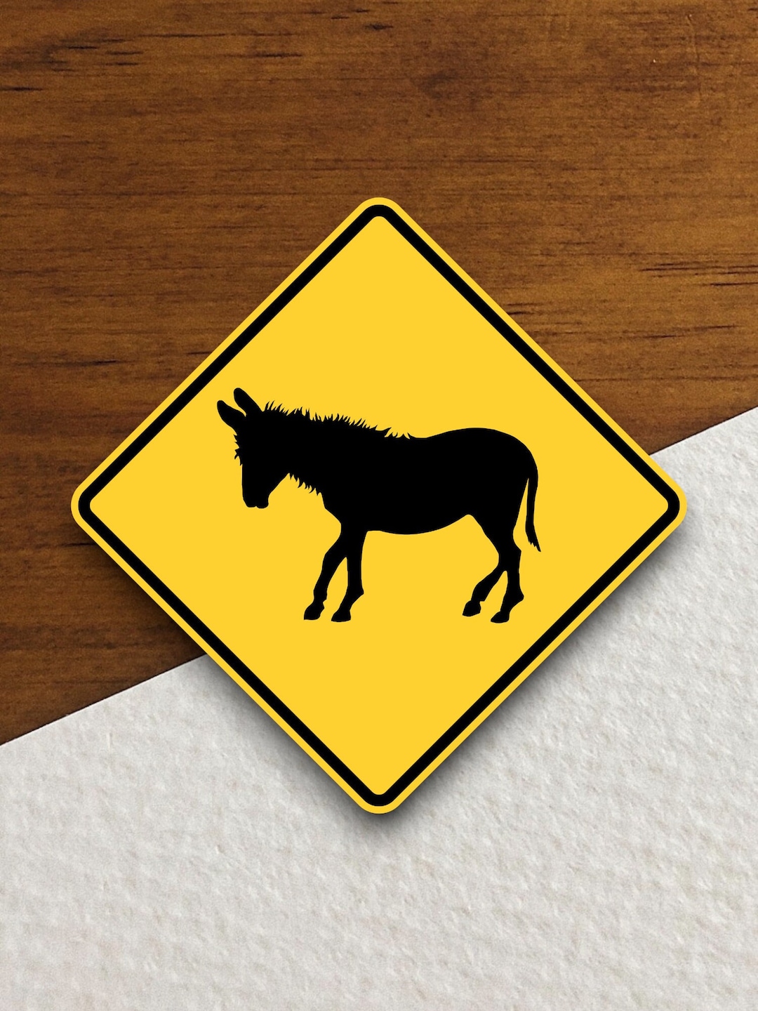 Traffic Sign Donkey Road Sign Stickers, Room Décor Traffic Sticker ...