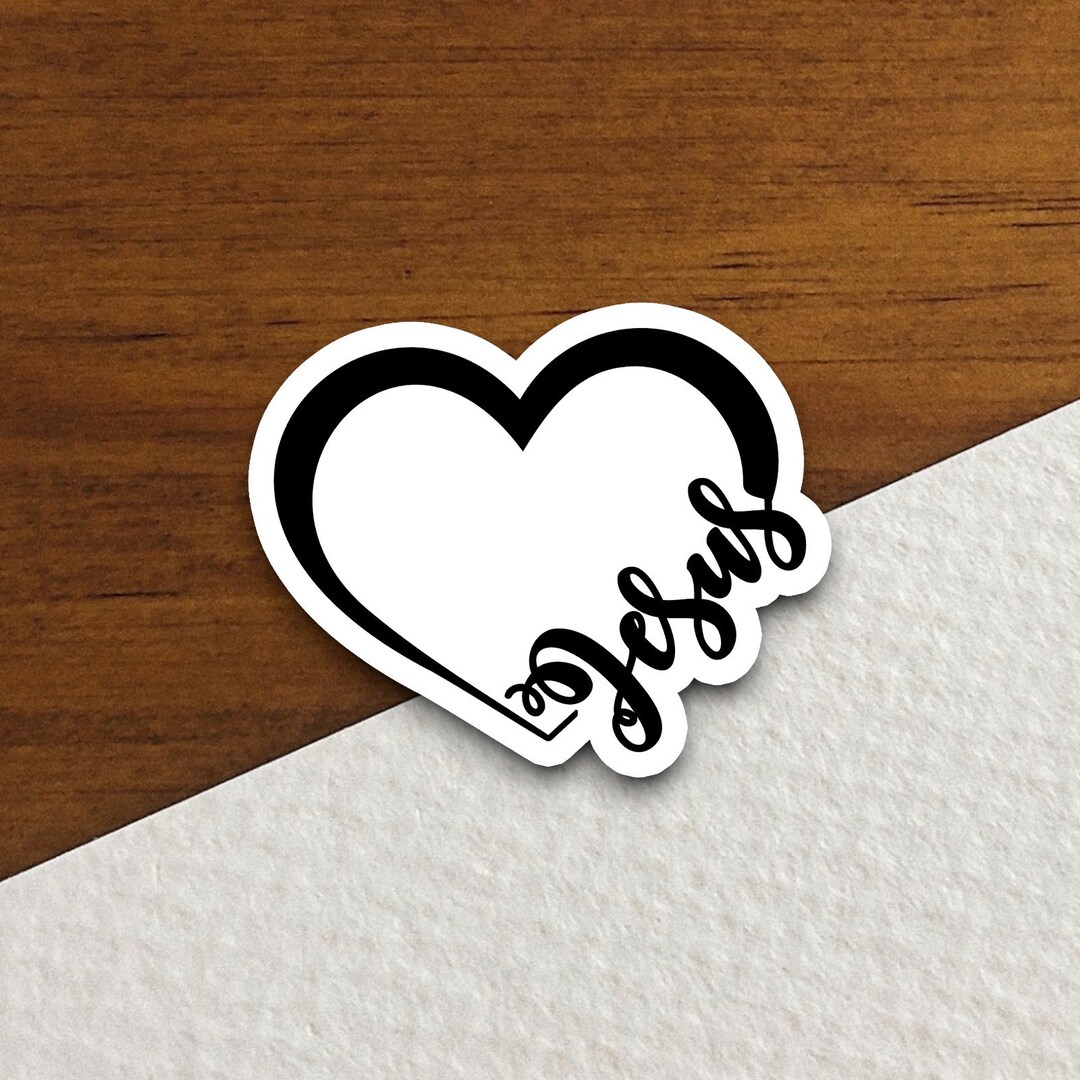 Jesus Love Sticker, Religious Sticker, Faith Sticker, Worship Sticker ...