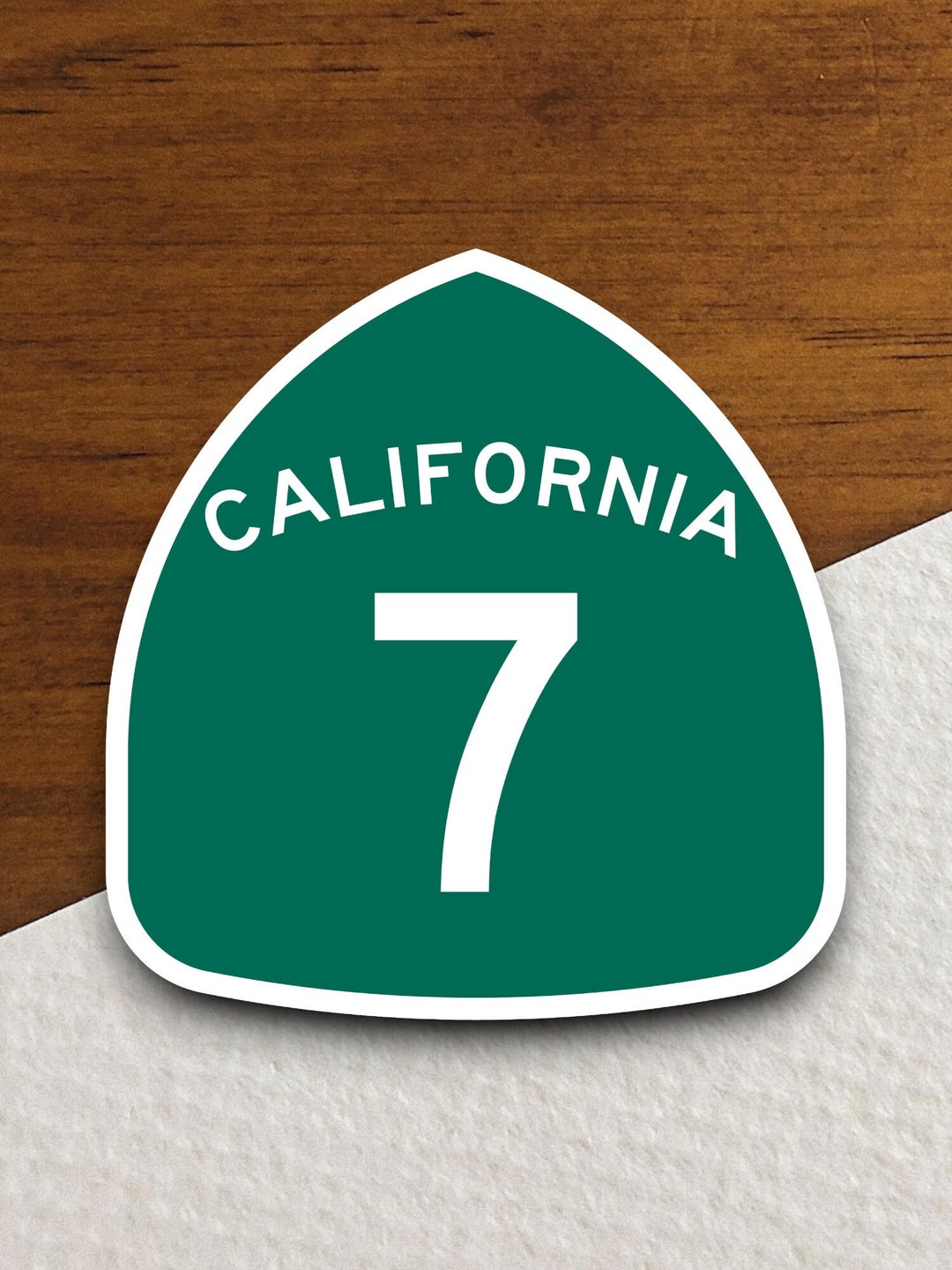 California State Route 7 Road Sign Sticker, Road Trip Sticker, Highway ...