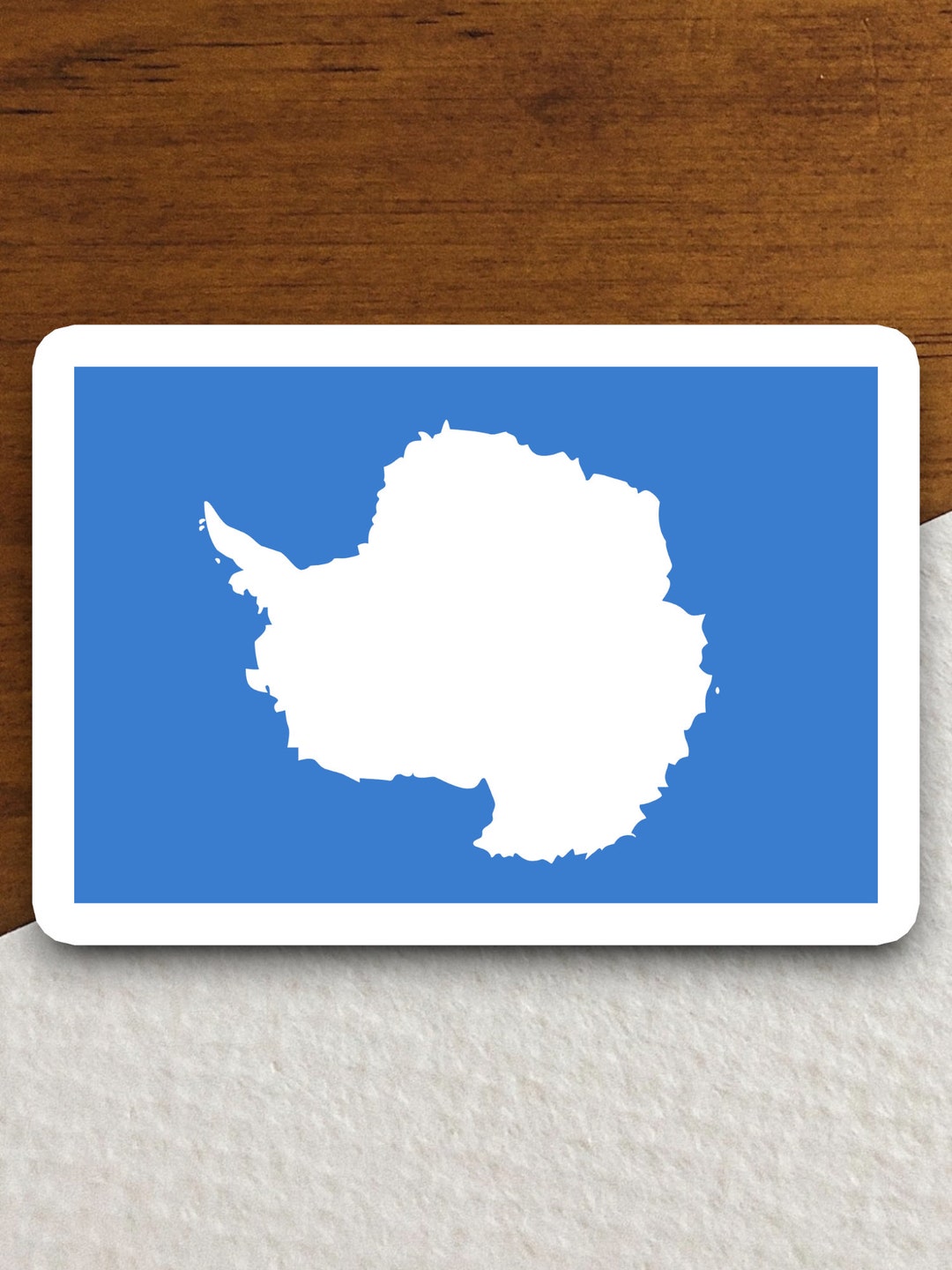 Antarctica Country Flag Sticker, International Country Sticker ...