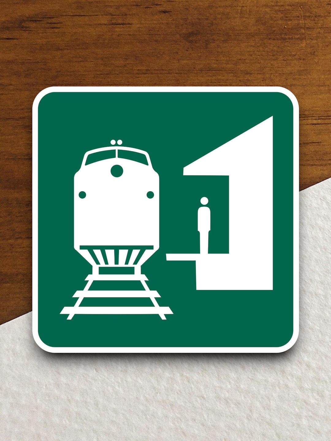 Traffic Sign Train Station Road Sign Stickers, Room Décor Traffic ...