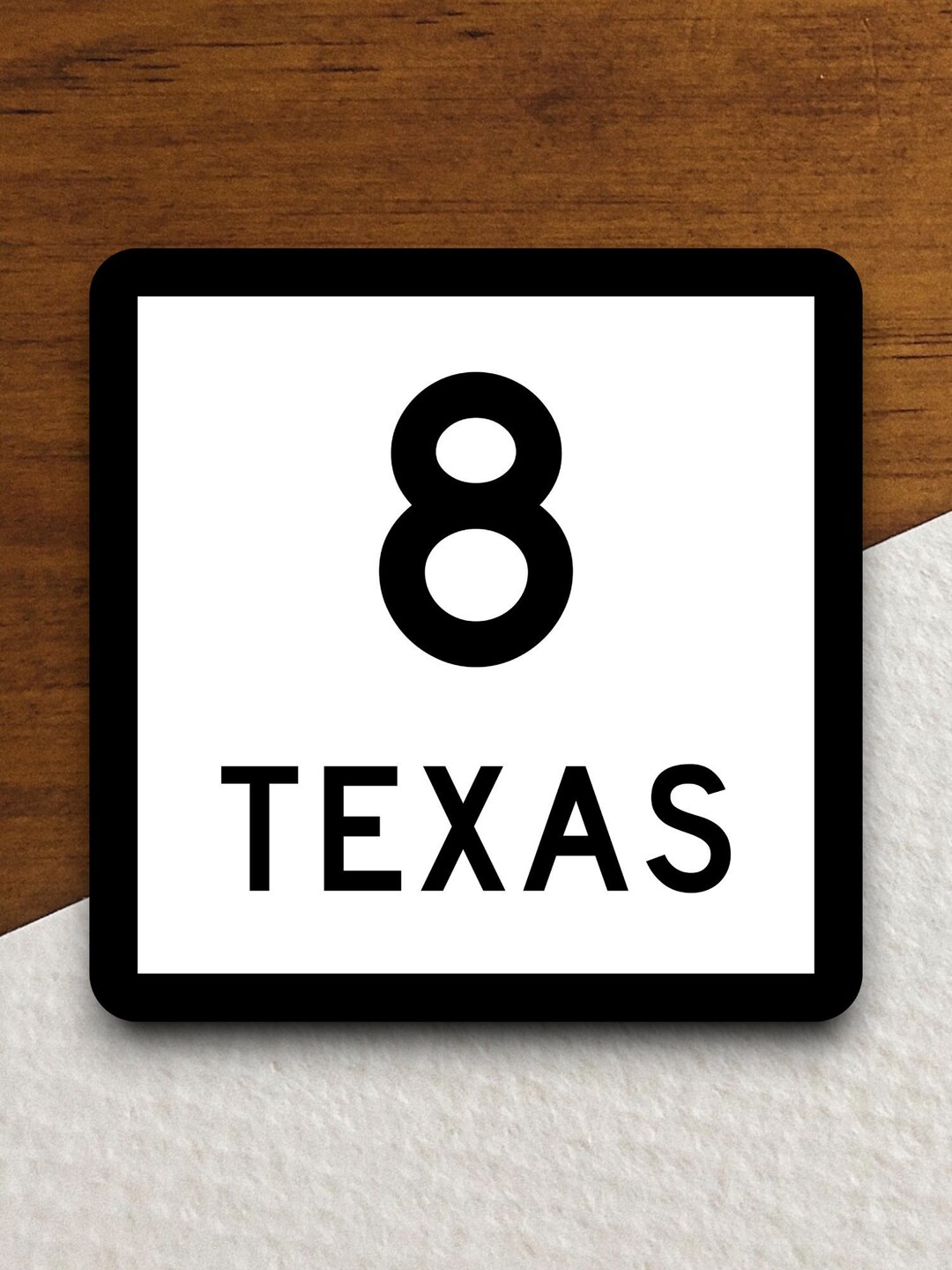 Texas State Route 8 Sticker United States Road Sign Sticker - Etsy