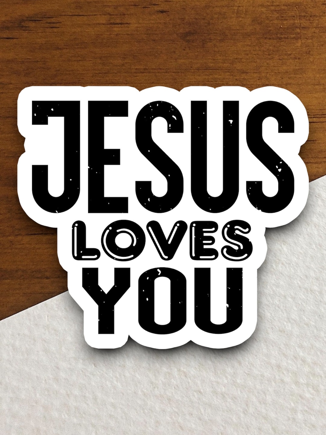 Jesus Loves You Sticker, Religious Sticker, Faith Sticker, Worship ...