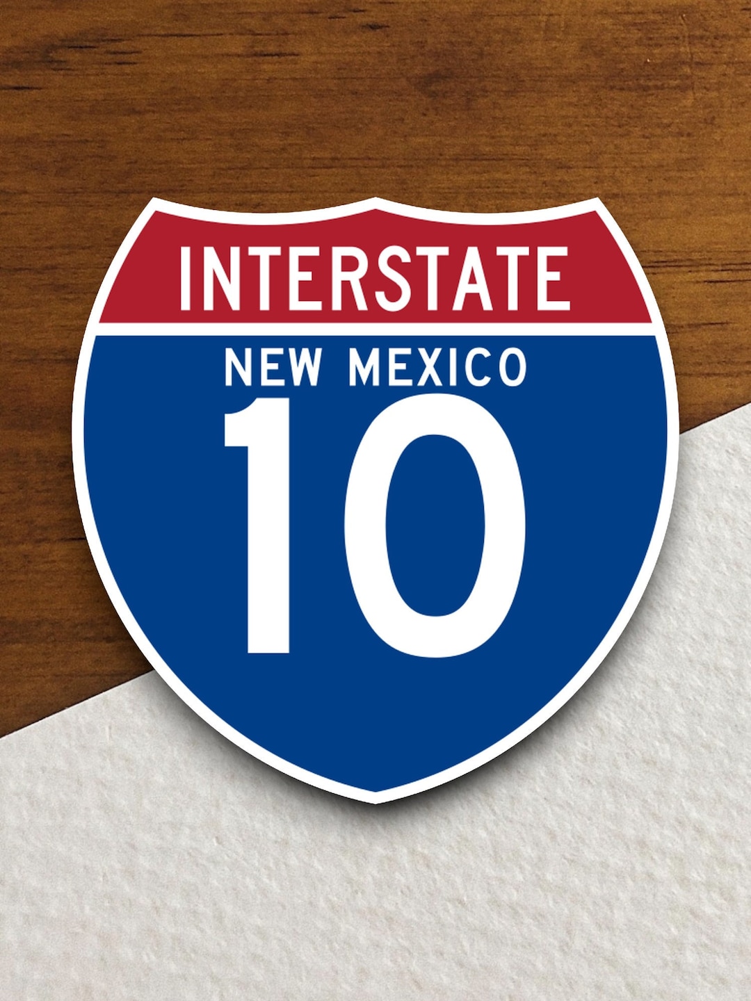 Interstate Route 10 New Mexico Sticker, Interstate Highway Sign ...