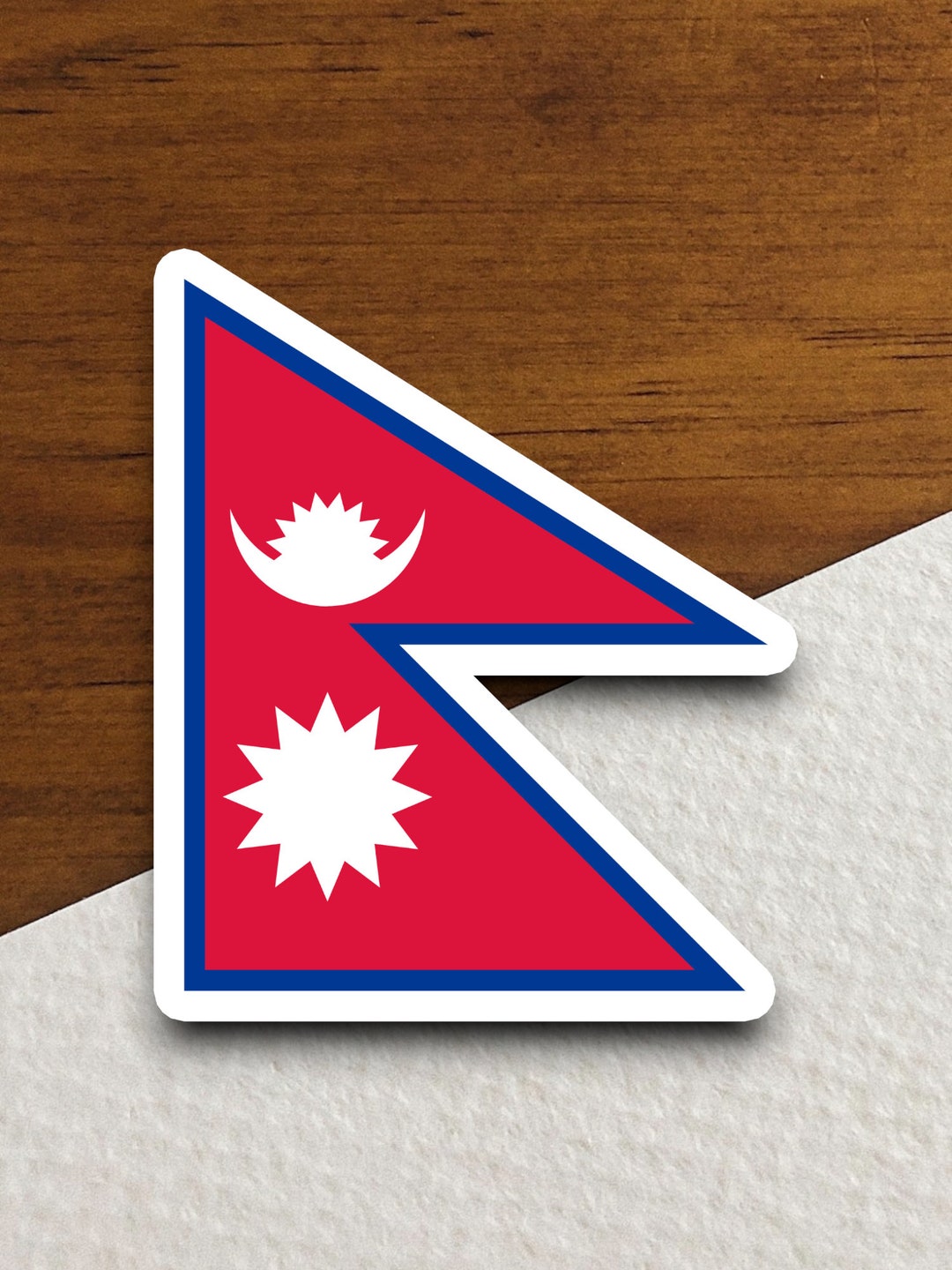 Nepal Flag Sticker: International Country Pride - Etsy