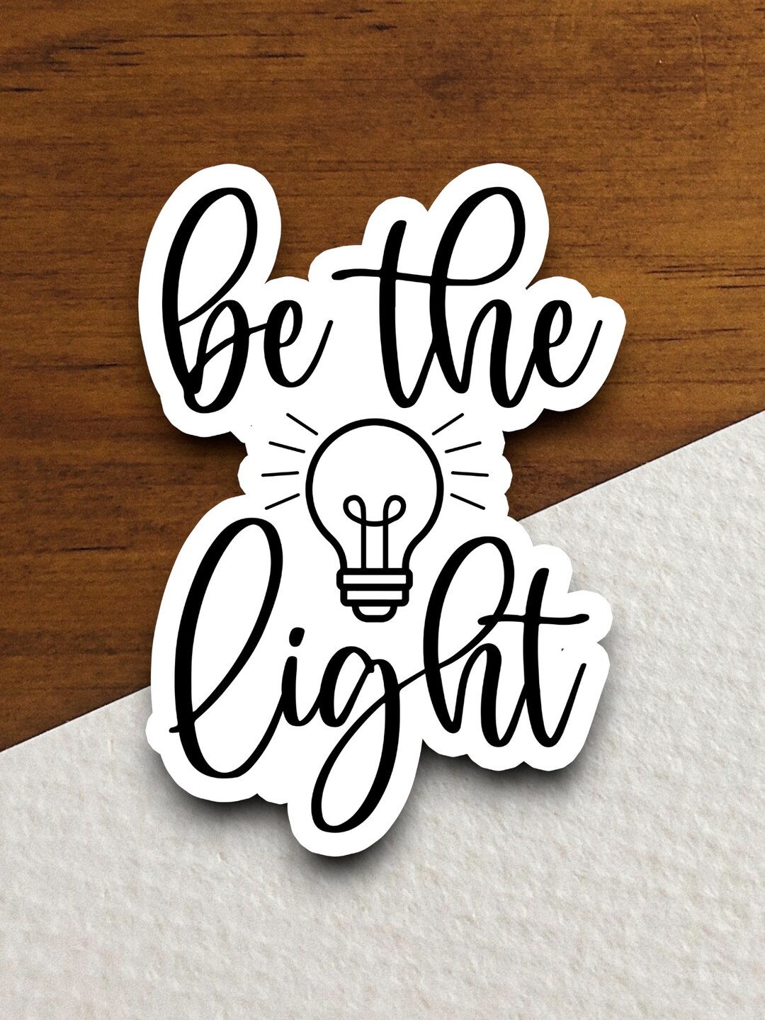 Be He Light Sticker, Religious Sticker, Faith Sticker, Worship Sticker ...