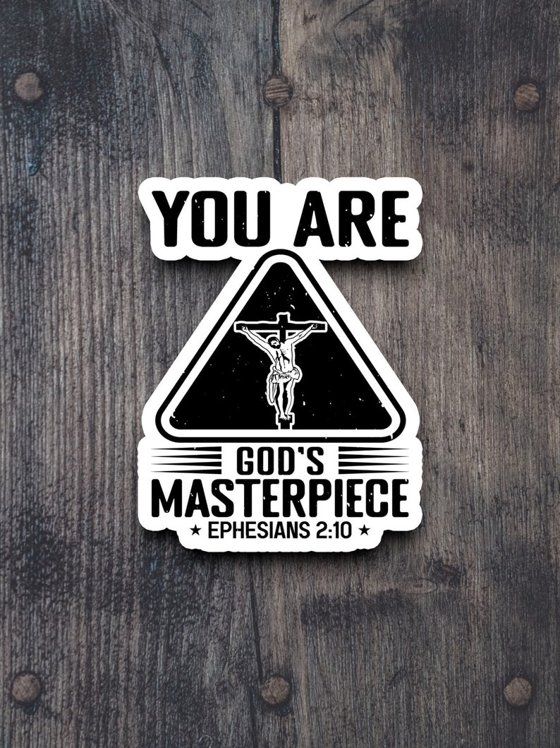 You Are God's Masterpiece Sticker, Religious Sticker, Faith Sticker ...