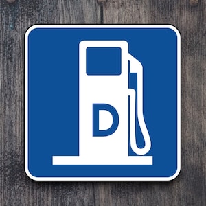 Diesel Fuel Road Sign Stickers, Traffic Sticker, Road Sign Decoration ...