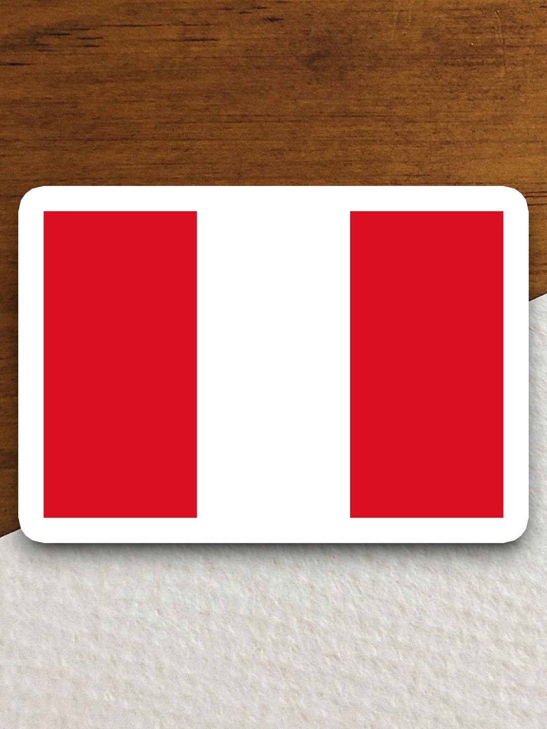 Peru Country Flag Sticker, International Country Sticker, International ...