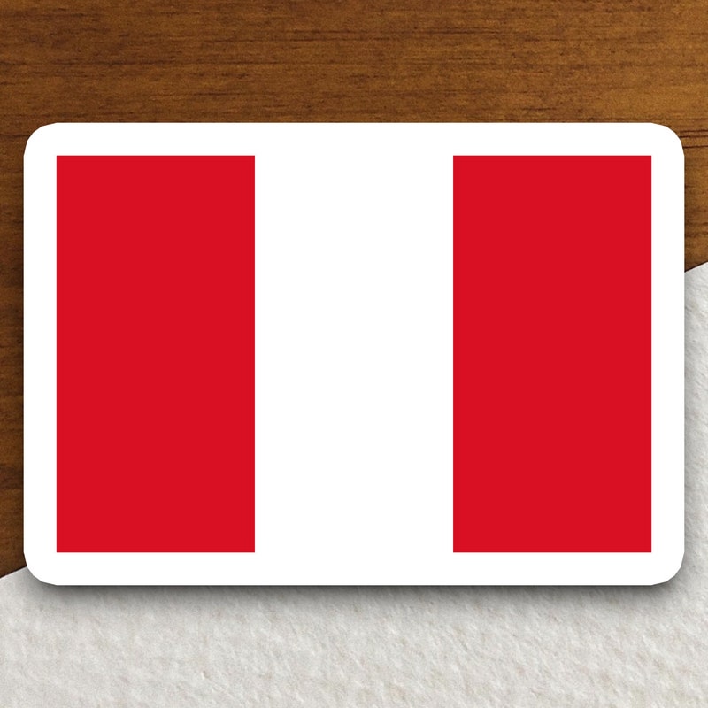 Peru Flag Sticker - Etsy