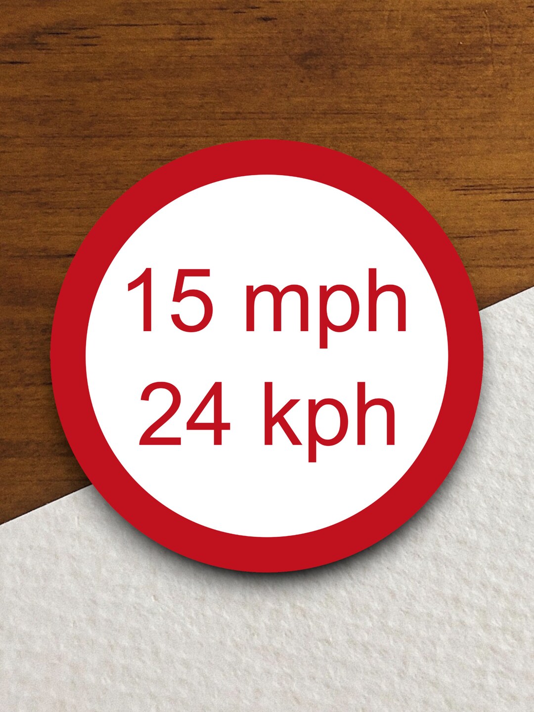 Samoa 15 Mph 24 Kph Speed Limit Sticker Road Sign Sticker - Etsy