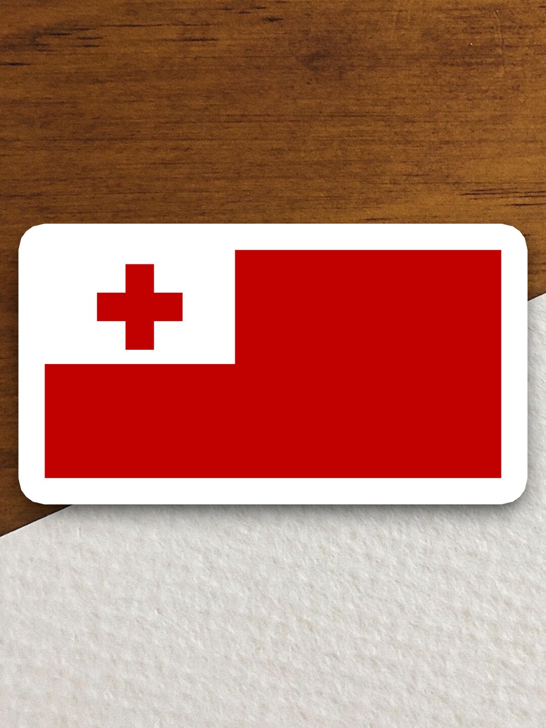 Tonga Country Flag Sticker, International Country Sticker ...