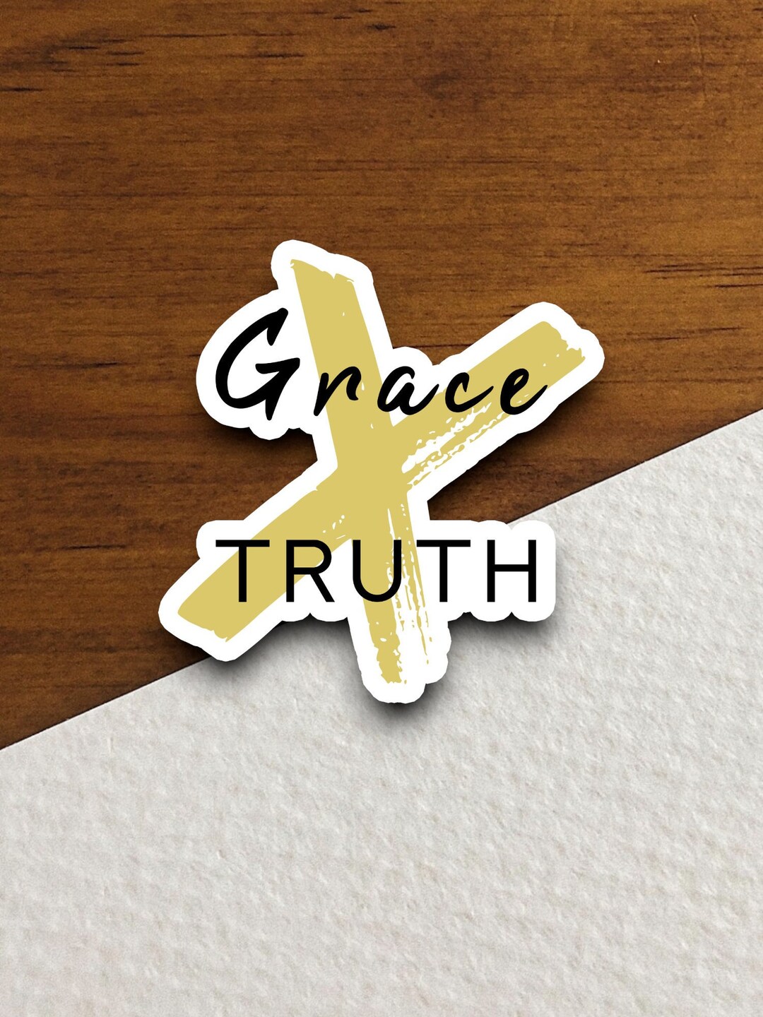 Grace Truth Faith Sticker, Religious Sticker, Faith Sticker, Worship ...