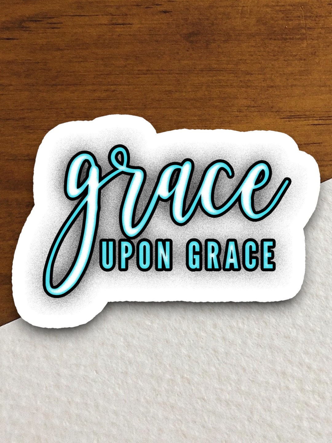 Grace Upon Grace Sticker, Christian Stickers, Planner Stickers, Laptop ...