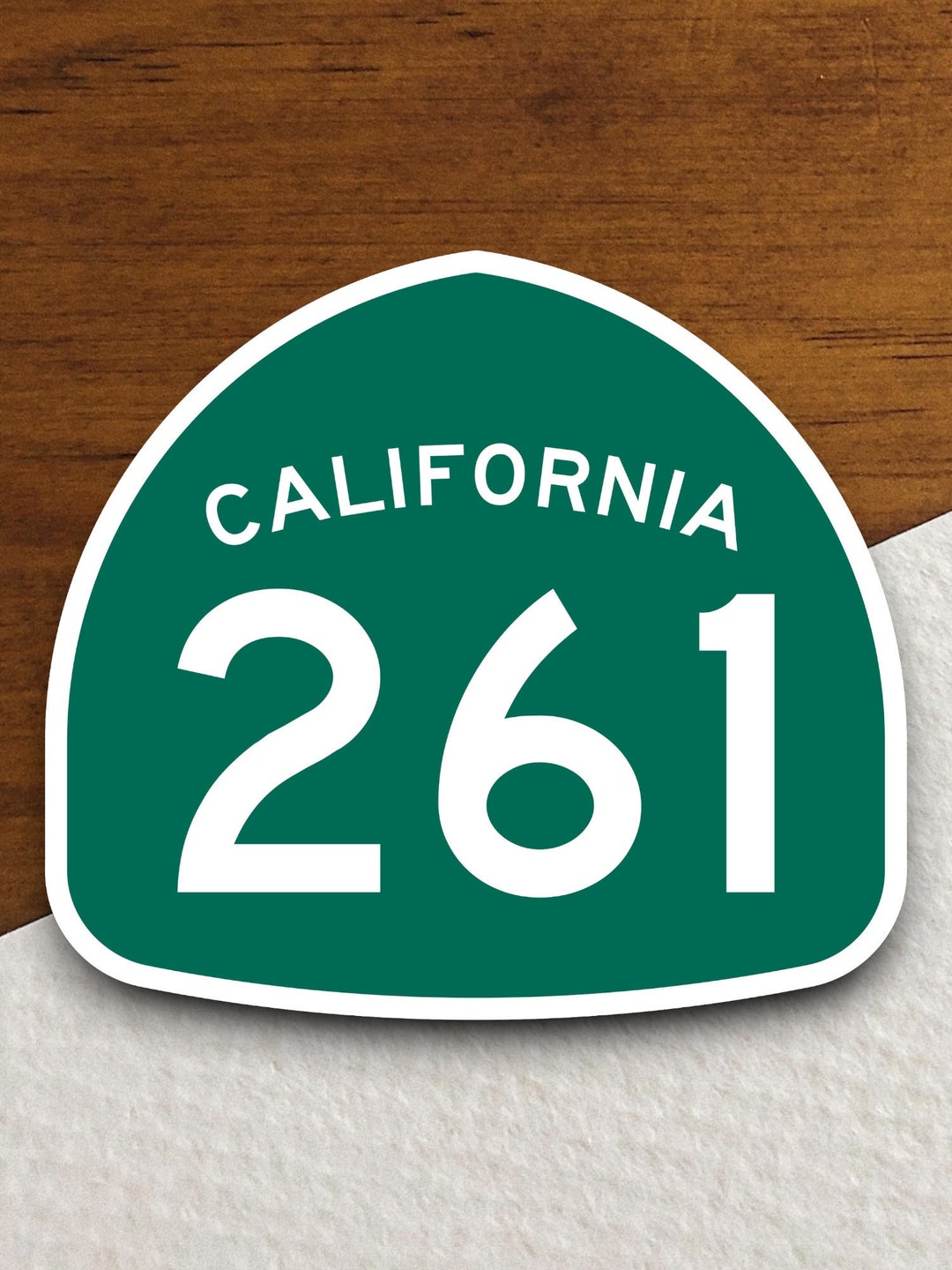 California State Route 261 Road Sign Sticker, Road Trip Sticker ...