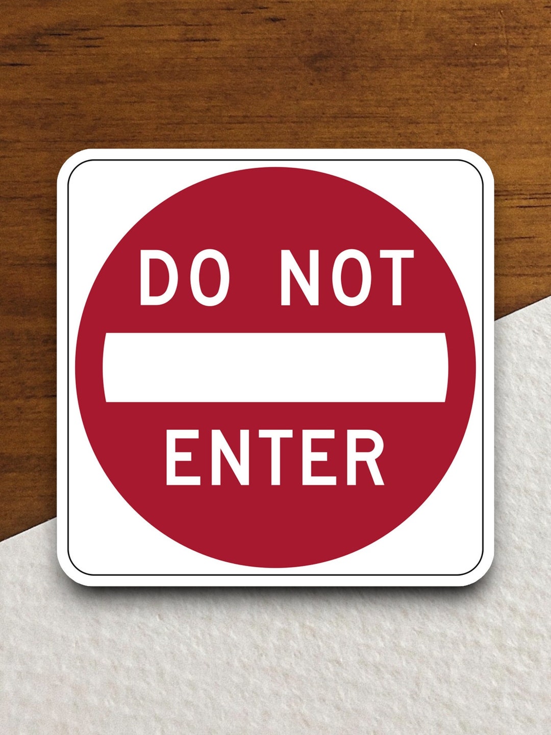 Do Not Enter Road Sign Stickers, Traffic Sticker, Road Sign Decoration ...