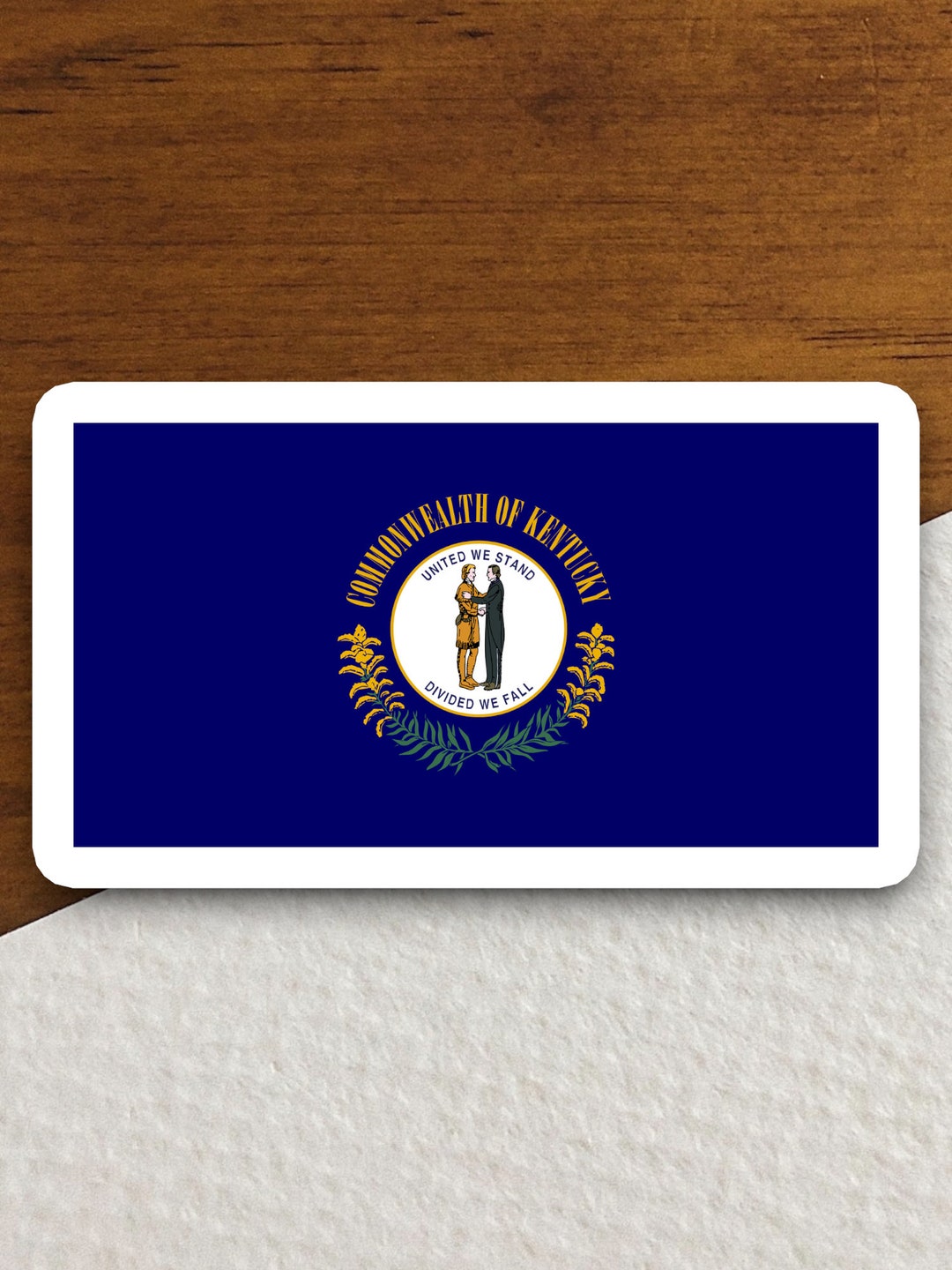 Kentucky State Sticker, Kentucky Flag Sticker, Pennant Sticker, Banner ...