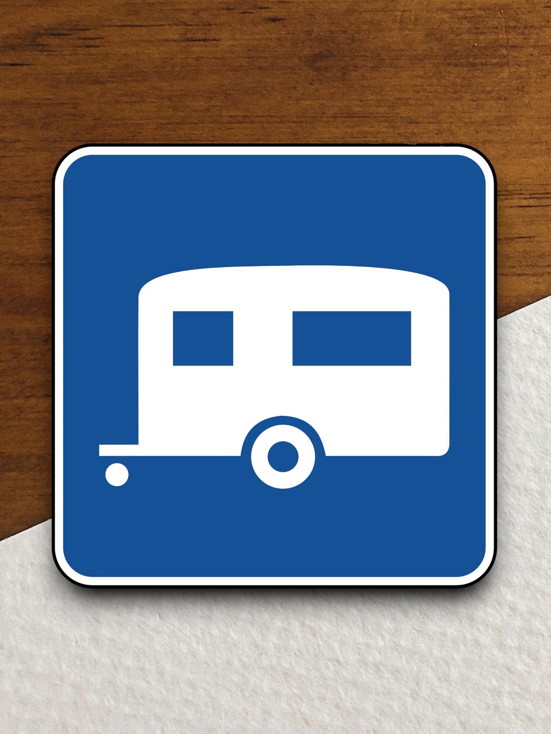 Trailer Camping Road Sign Stickers, Traffic Sticker, Road Sign ...