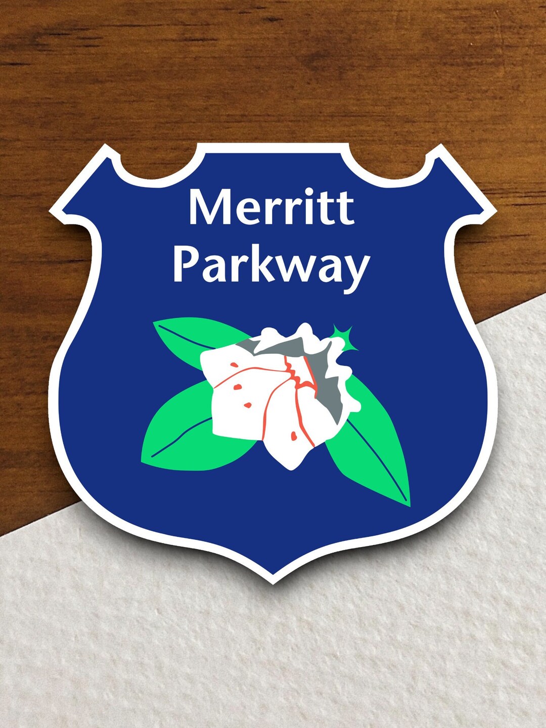 Merritt Parkway Road Sign Stickers, Traffic Sticker, Road Sign ...