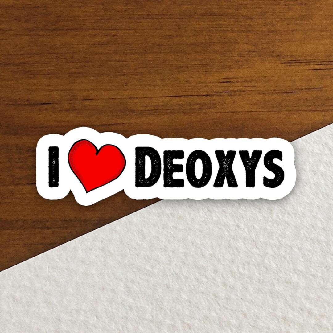 I Love Pokémon Deoxys Sticker Retro TCG Design Cute Collectible Gift ...