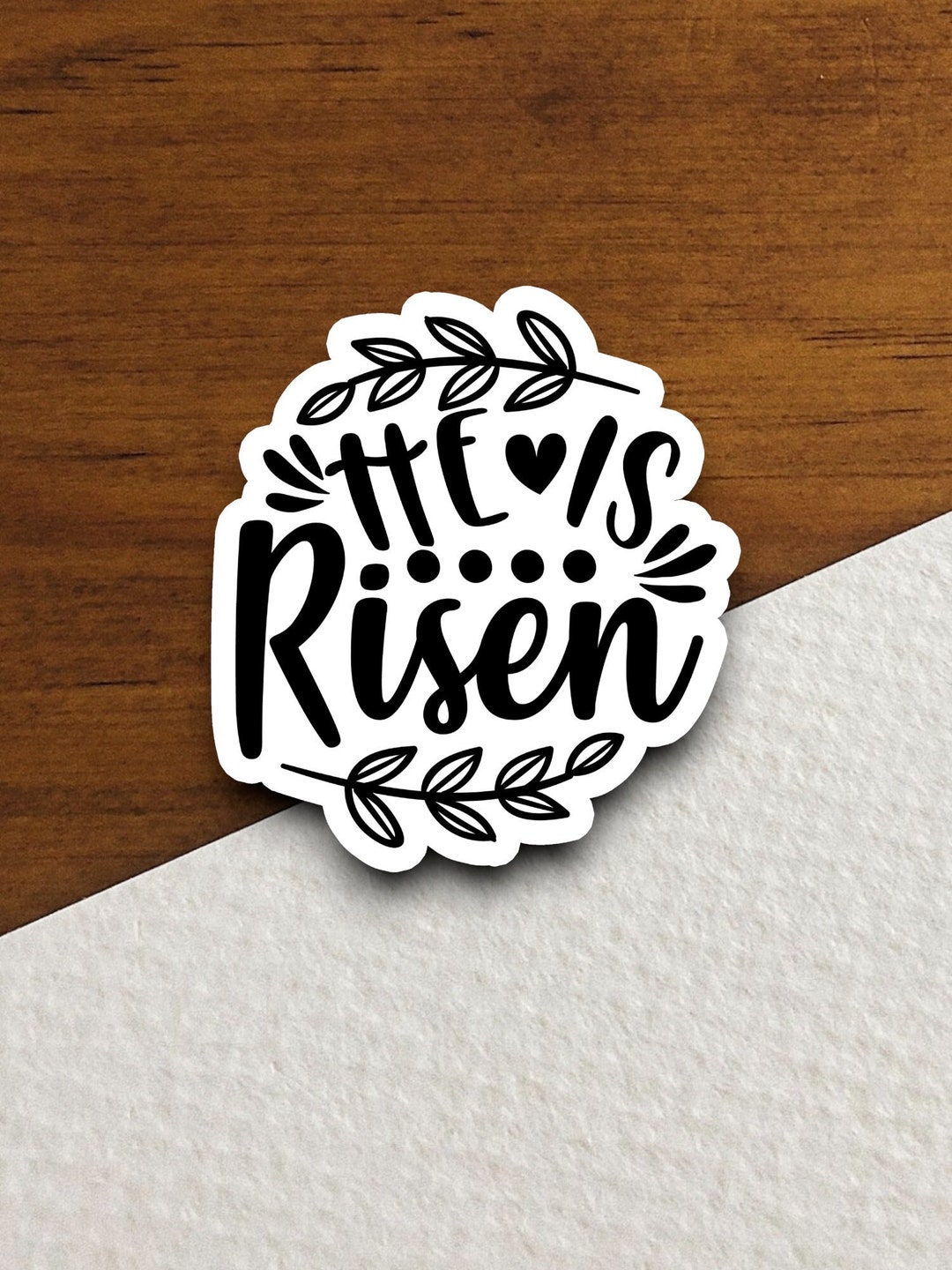 He is Risen Sticker, Easter Sticker, Religious Sticker, Faith Sticker ...