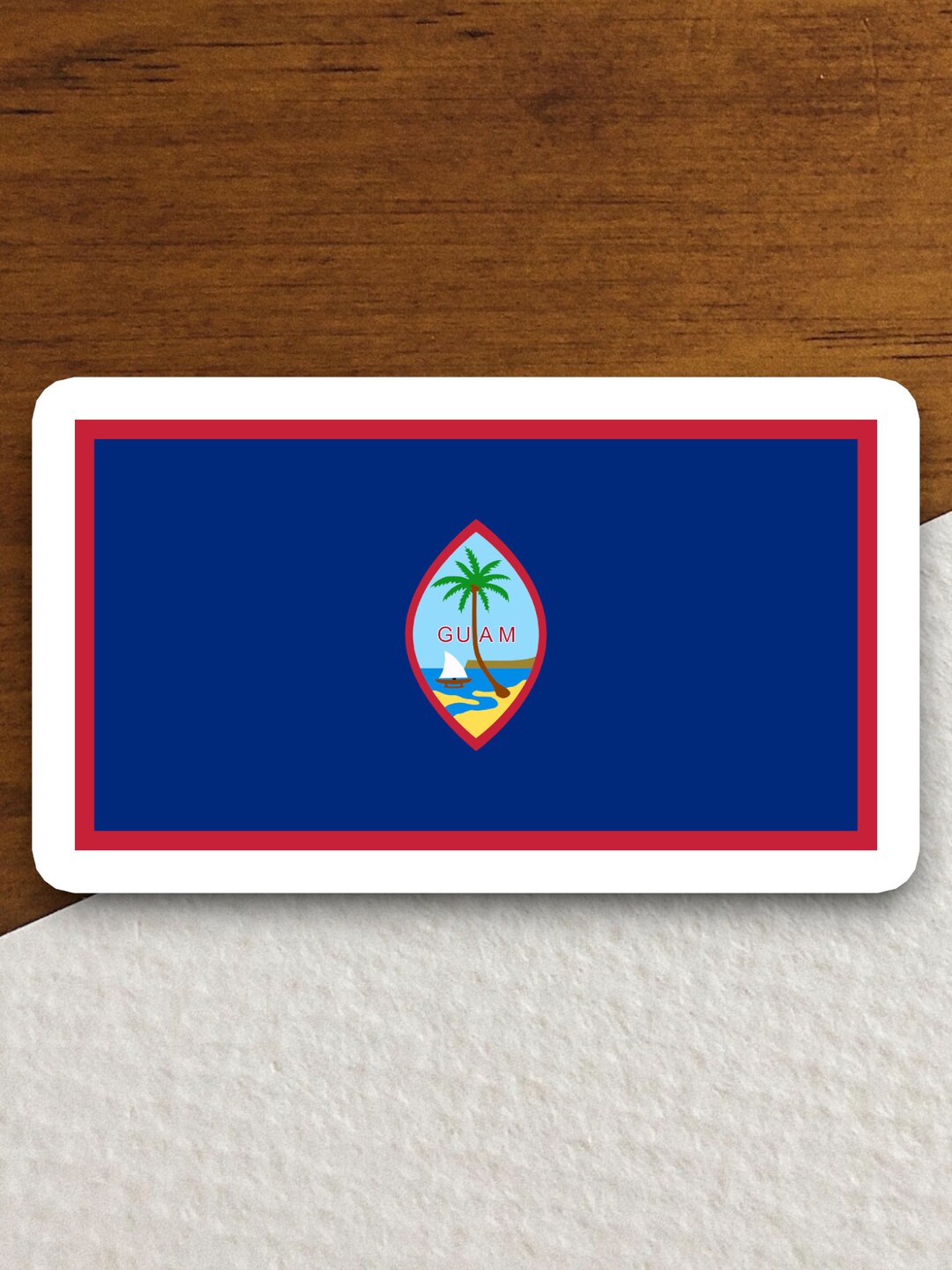 Guam Country Flag Sticker, International Country Sticker, International ...