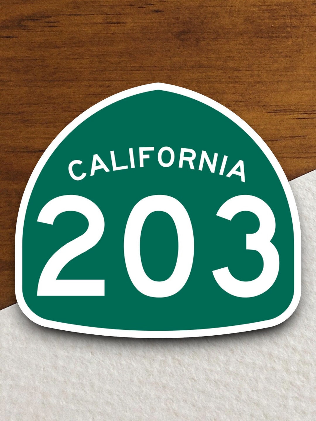 California State Route 203 Road Sign Sticker, Road Trip Sticker ...