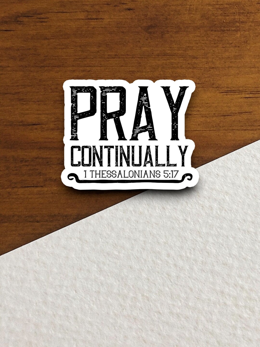 Pray Continually Sticker, Religious Sticker, Faith Sticker, Worship ...