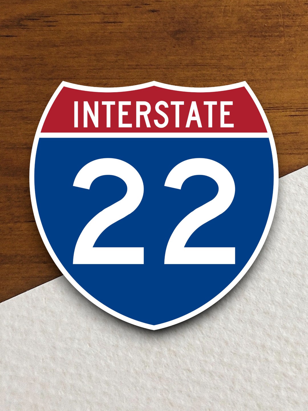 Interstate Route 22 Sticker, Interstate Highway Sign Expressway ...