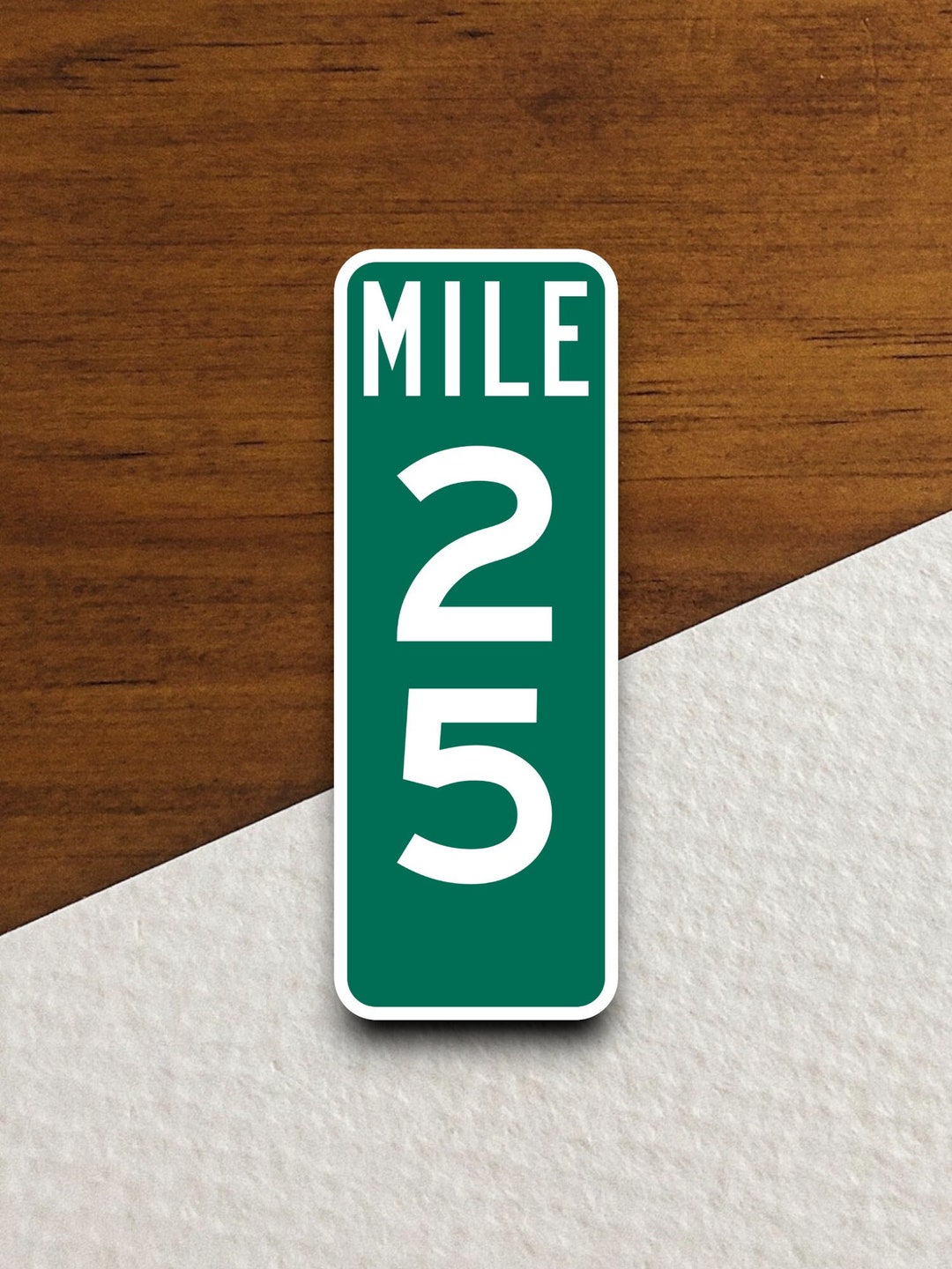 Mile Marker 25 Sign Sticker Road Sign Sticker Travel - Etsy