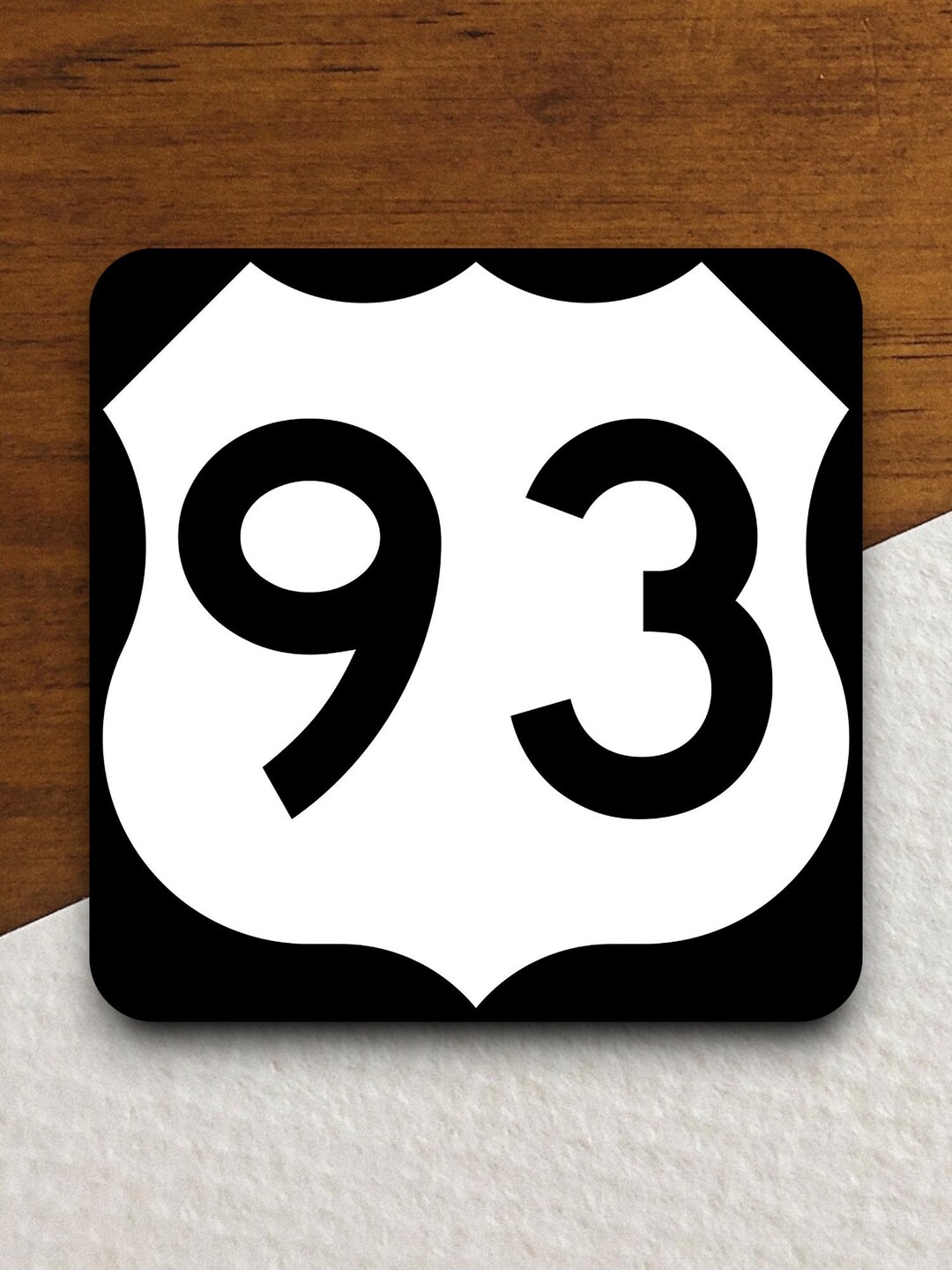 United States Route 93 Road Sign Sticker, Road Trip Sticker, Highway ...