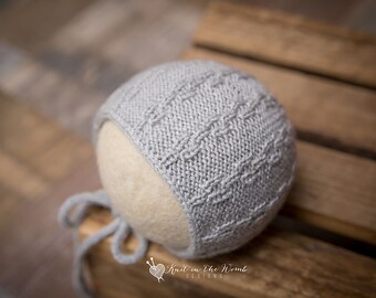 Aaron Bonnet PDF PATTERN Newborn Knit Bonnet Hat Photo - Etsy