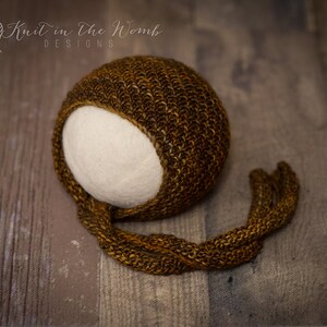 Aaron Bonnet PDF PATTERN Newborn Knit Bonnet Hat Photo - Etsy