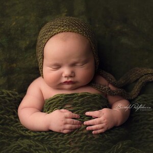 Aaron Bonnet PDF PATTERN Newborn Knit Bonnet Hat Photo - Etsy