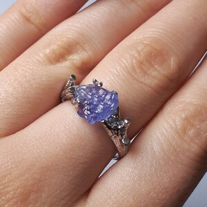 Raw Engagement Ring Raw Diamond Ring Raw Wedding Ring - Etsy