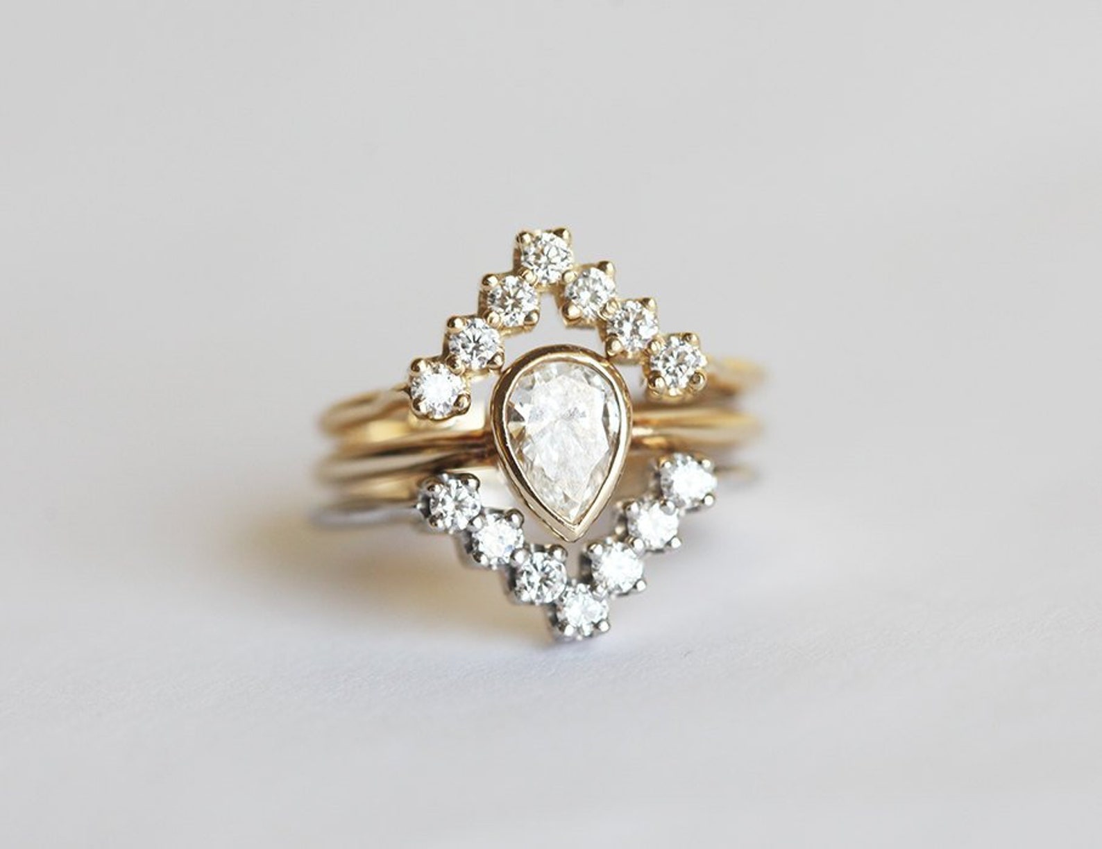 Half Carat Round Diamond Ring Set in 14k or 18k Solid Gold | Etsy